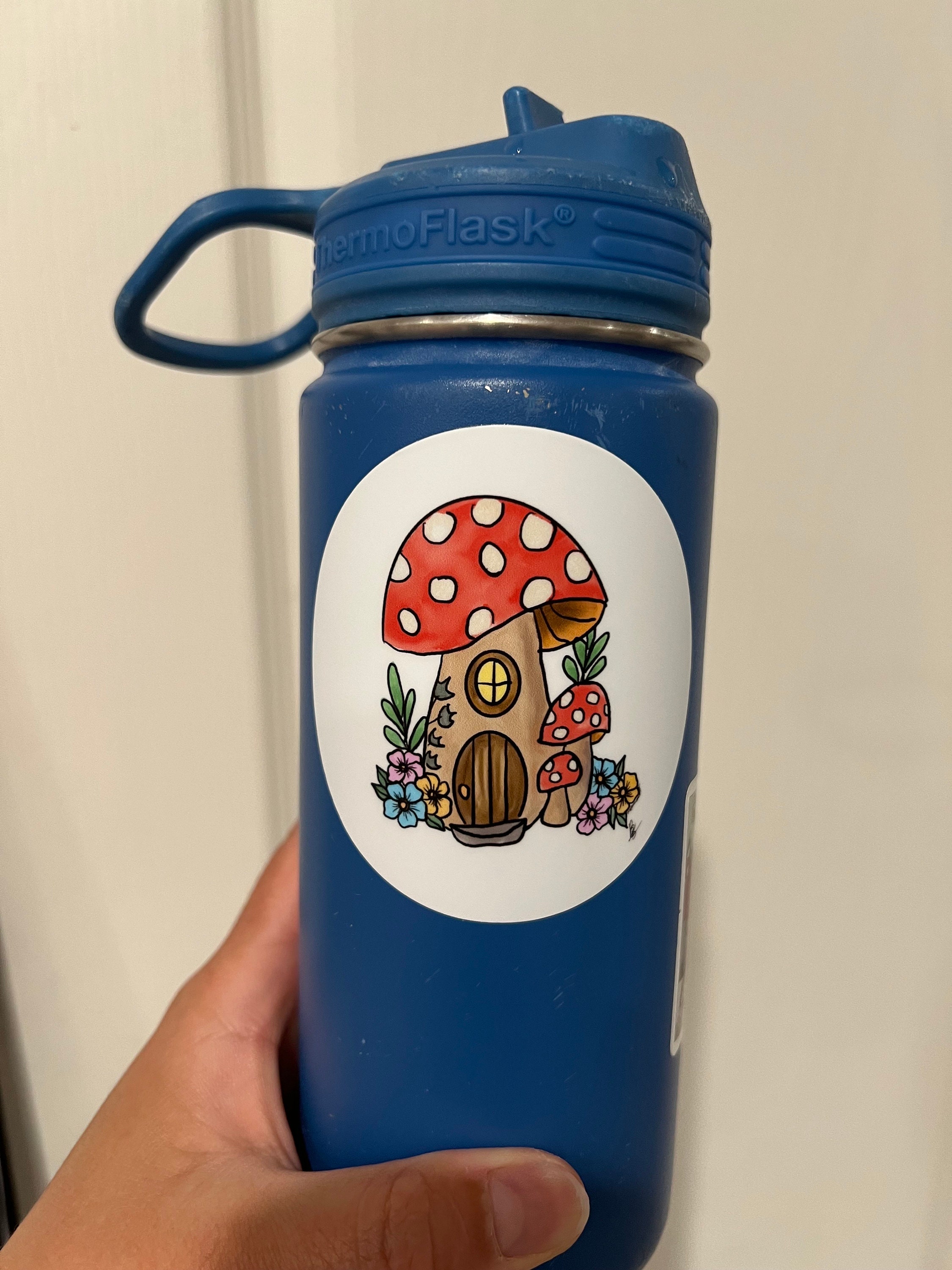 Mushroom Hut Sticker - Etsy