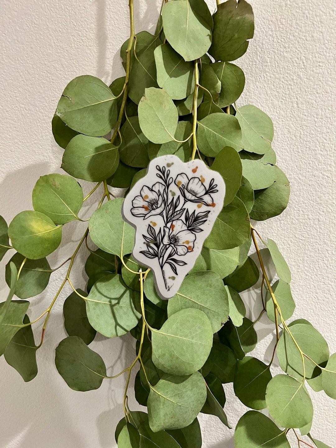 Poppy Bouquet Vinyl Sticker - Etsy