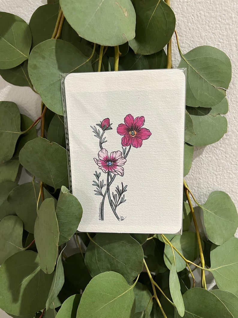 Floral Postcards on Watercolor Paper - Etsy