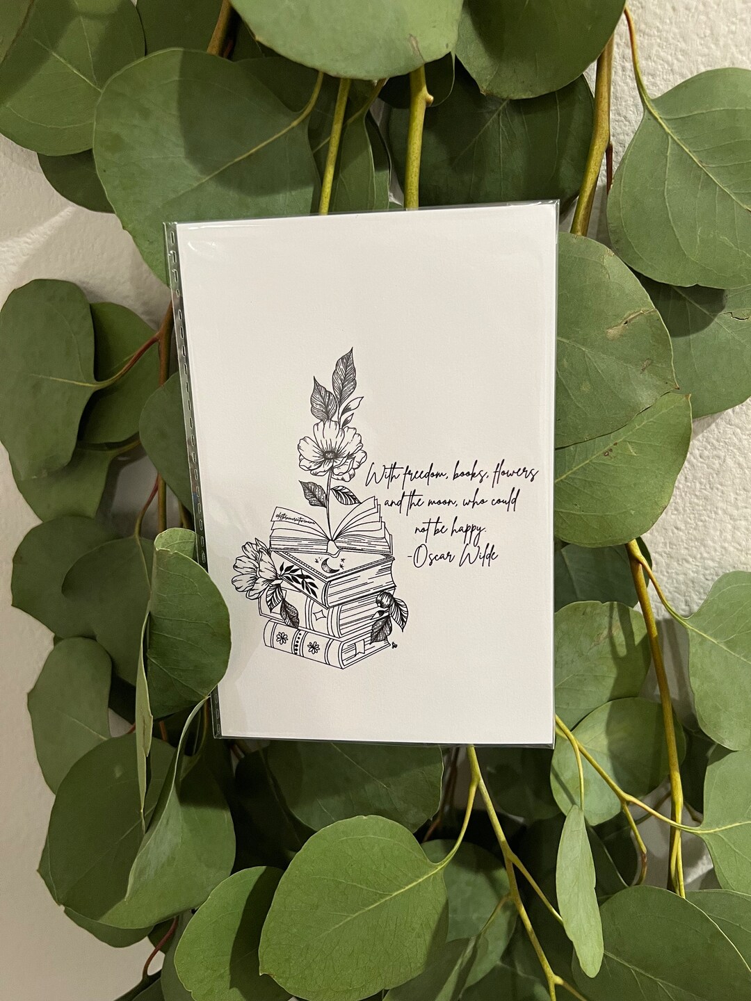Floral Art Postcard: Hand-drawn Doodles (4x6 In) - Etsy