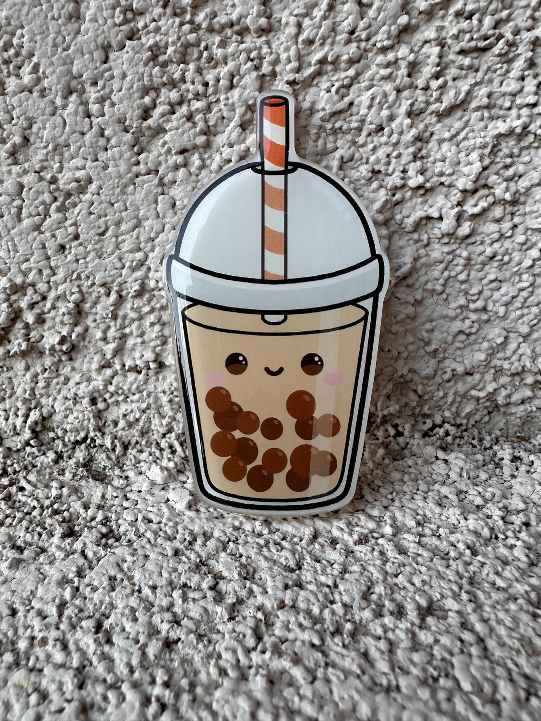 Happy Boba Phone Grip/mobile Phone Holder With Cute Acrylic Design - Etsy