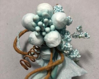 1cm Blue Paper Flowers Mulberry Paper Flowers Miniature - Etsy