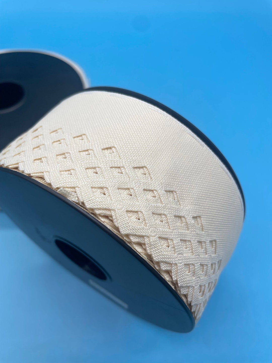 Satin Fancy Off-white Lattice Edge Ribbon, 50 Yard Roll, 2 Inches X 50 ...