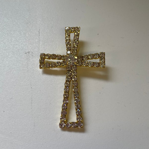 Rhinestone Cross - Etsy