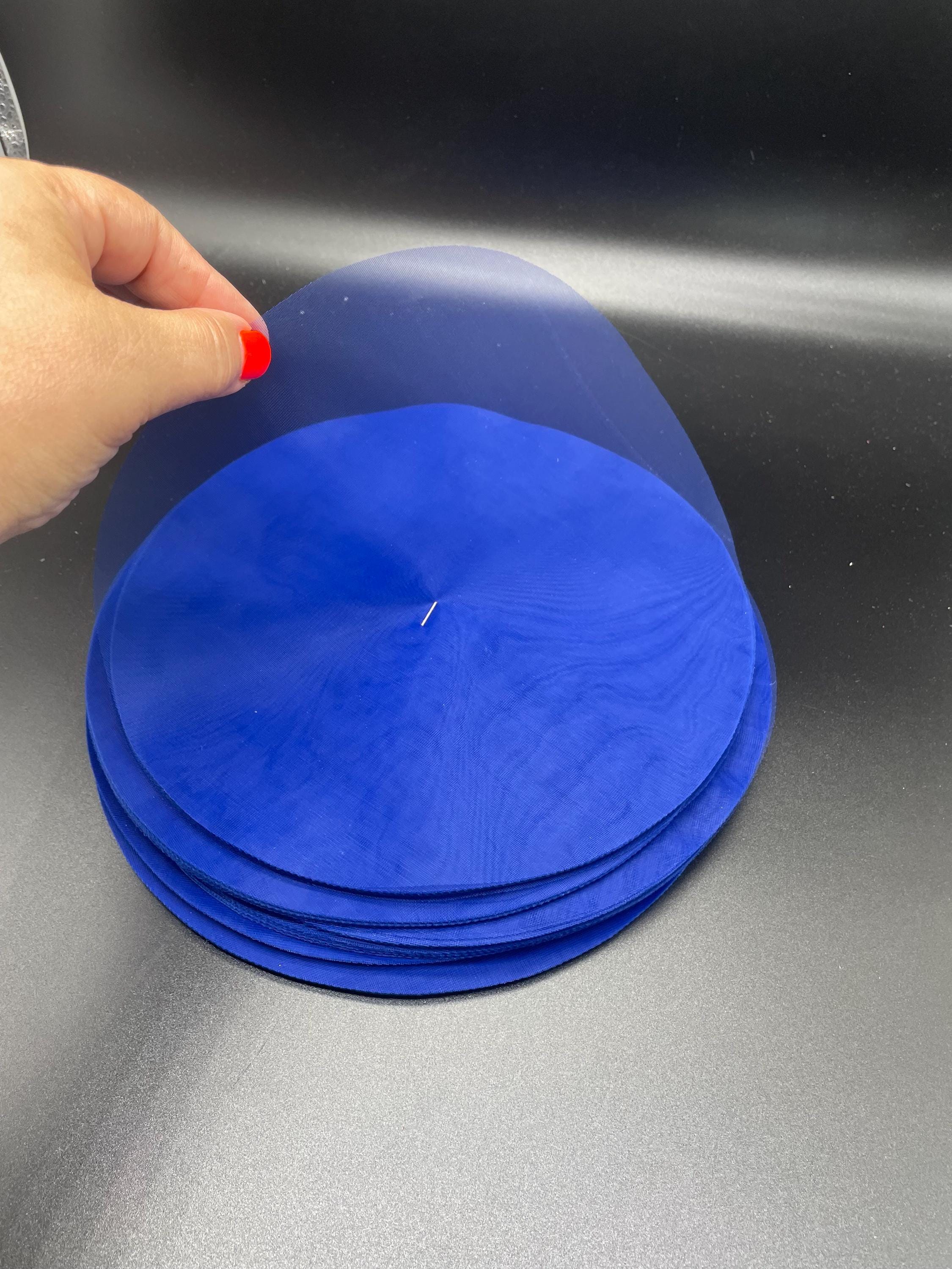 9" Royal Blue Tulle Circles, 50 Pieces, for Favors, Almonds, Giftwrap ...