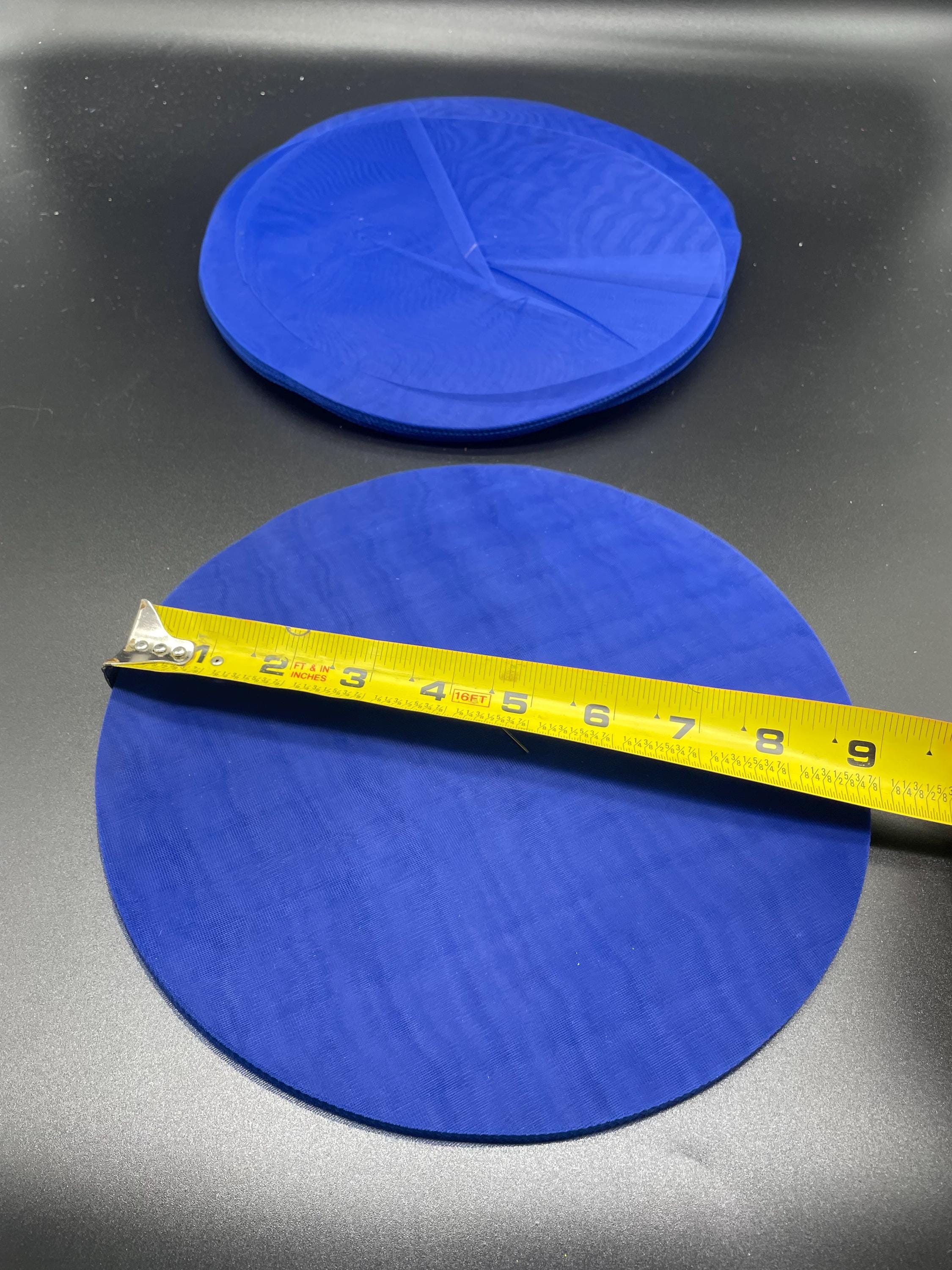 9" Royal Blue Tulle Circles, 50 Pieces, for Favors, Almonds, Giftwrap ...