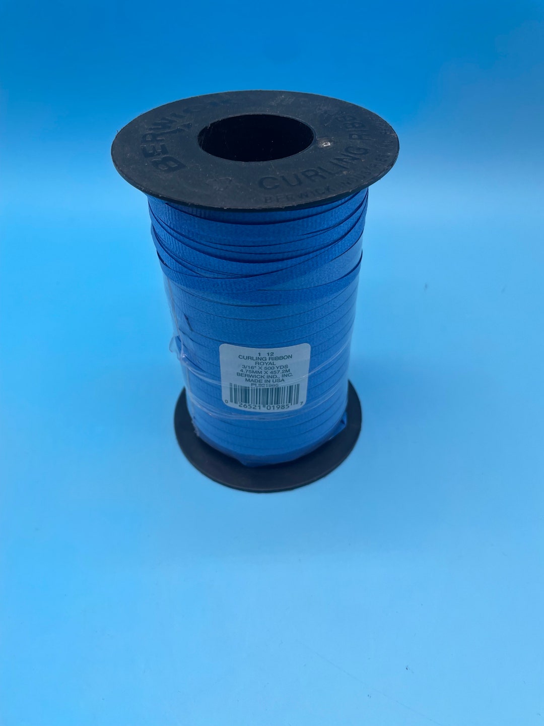 Crimped Royal Blue Curling Ribbon, 3 1/16" X 500 Yards, Balloon & Gift ...