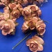 24 Small Rose Color Paper Flowers, Use for Giftwrapping, Favors ...