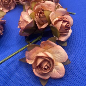 24 Small Rose Color Paper Flowers, Use for Giftwrapping, Favors ...