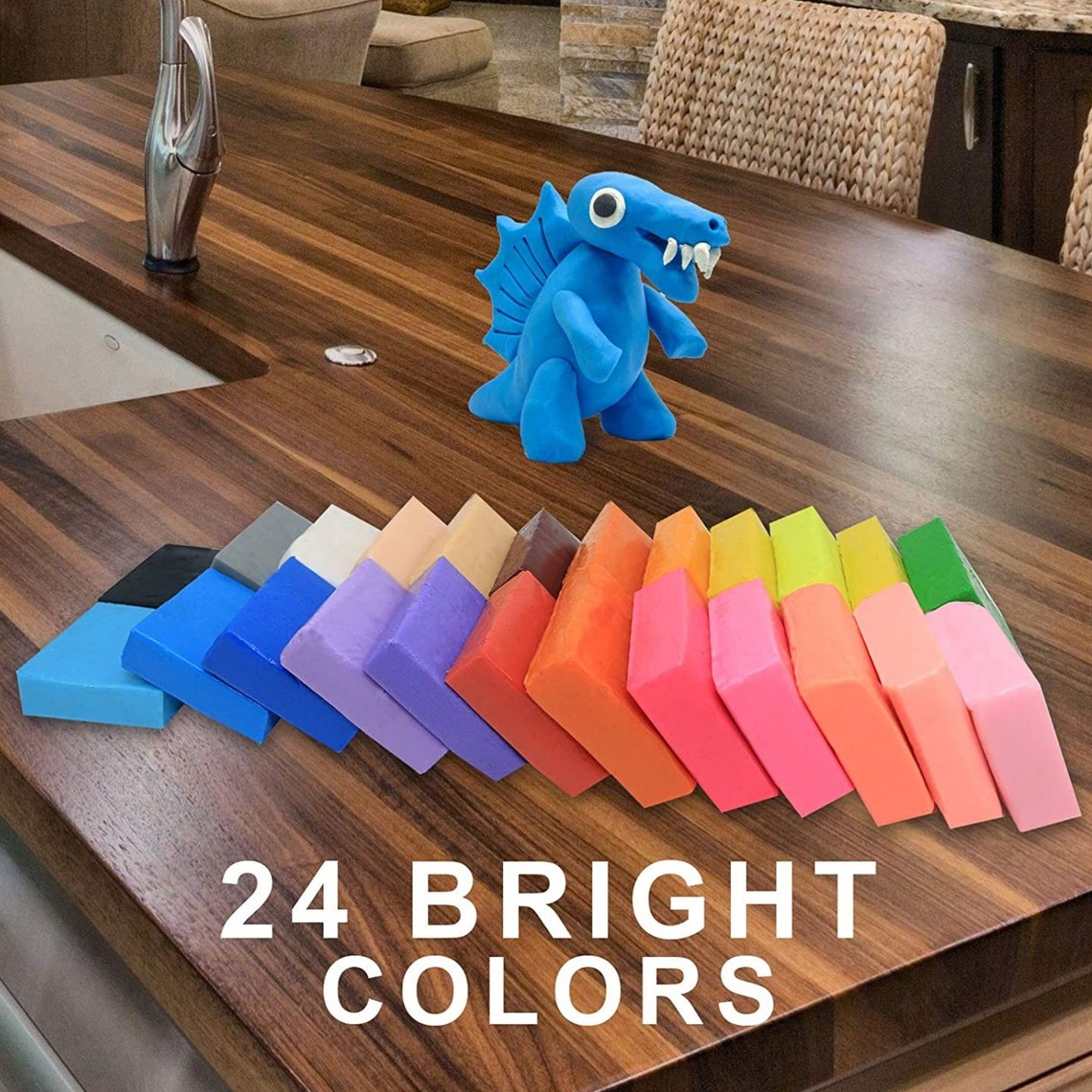 Polymer Clay Kit Soft & Stretchable Modeling Clay Blocks 24 | Etsy