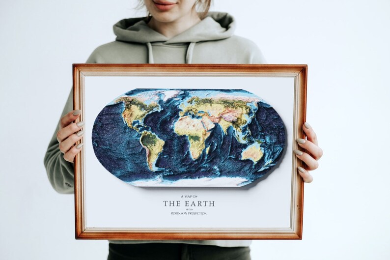 A Map of the Earth | Printable Decor - Etsy