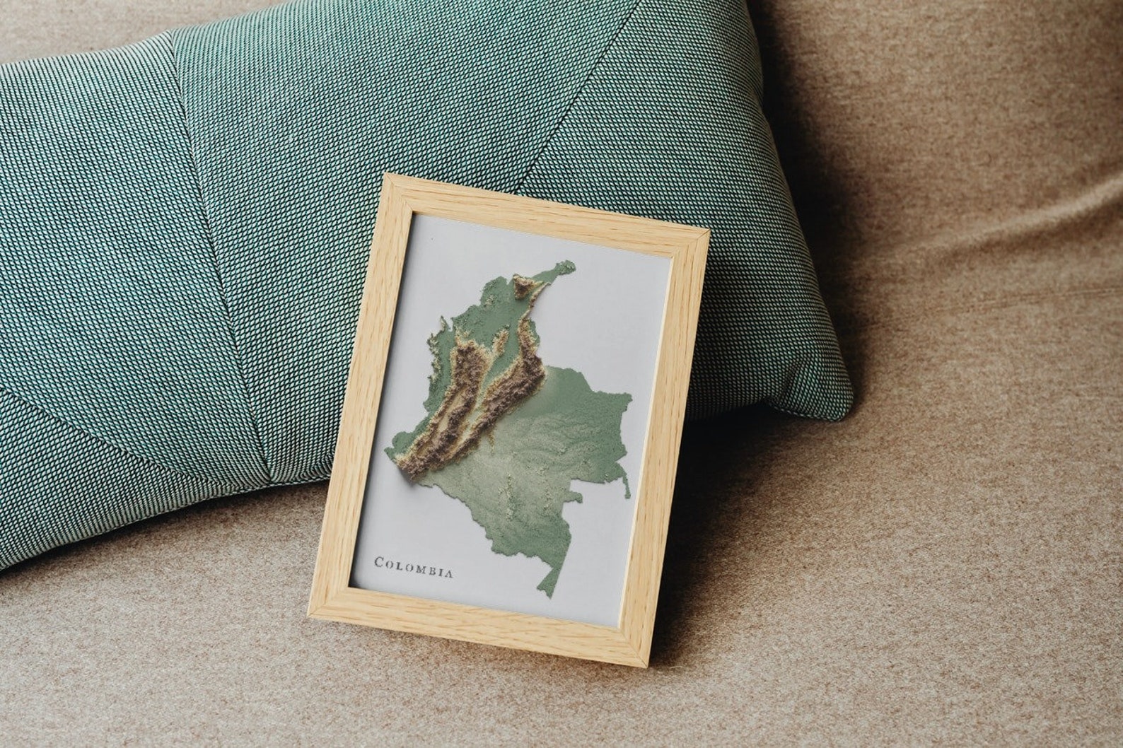 Colombia Relief Map | Printable Decor - Etsy