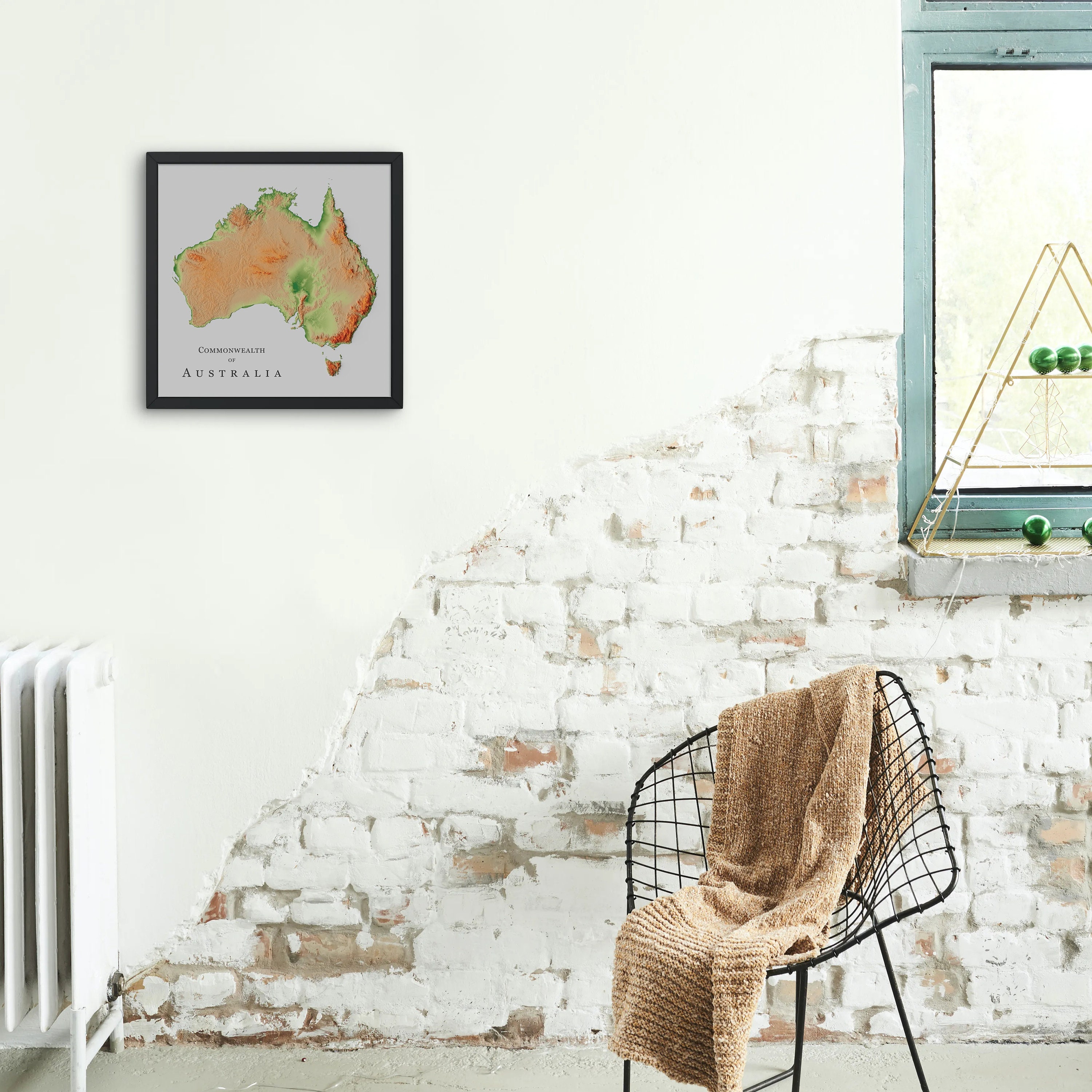 Australia Relief Map | Printable Decor - Etsy