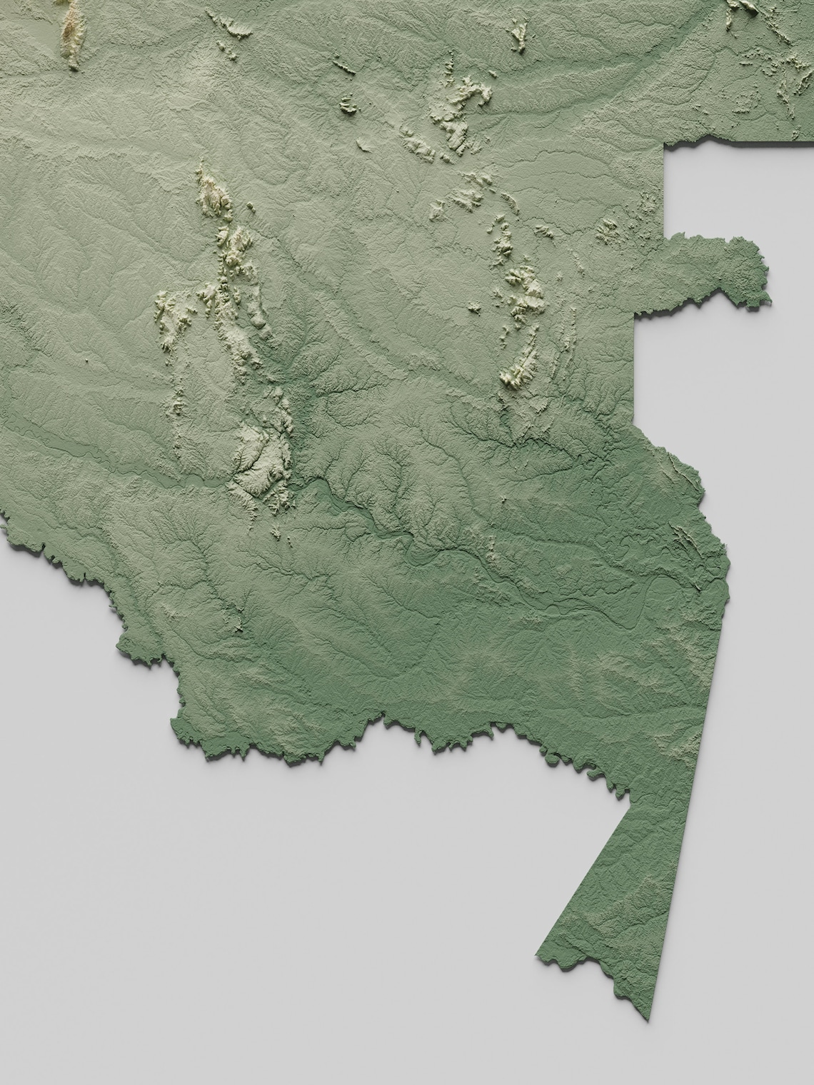 Colombia Relief Map | Printable Decor - Etsy