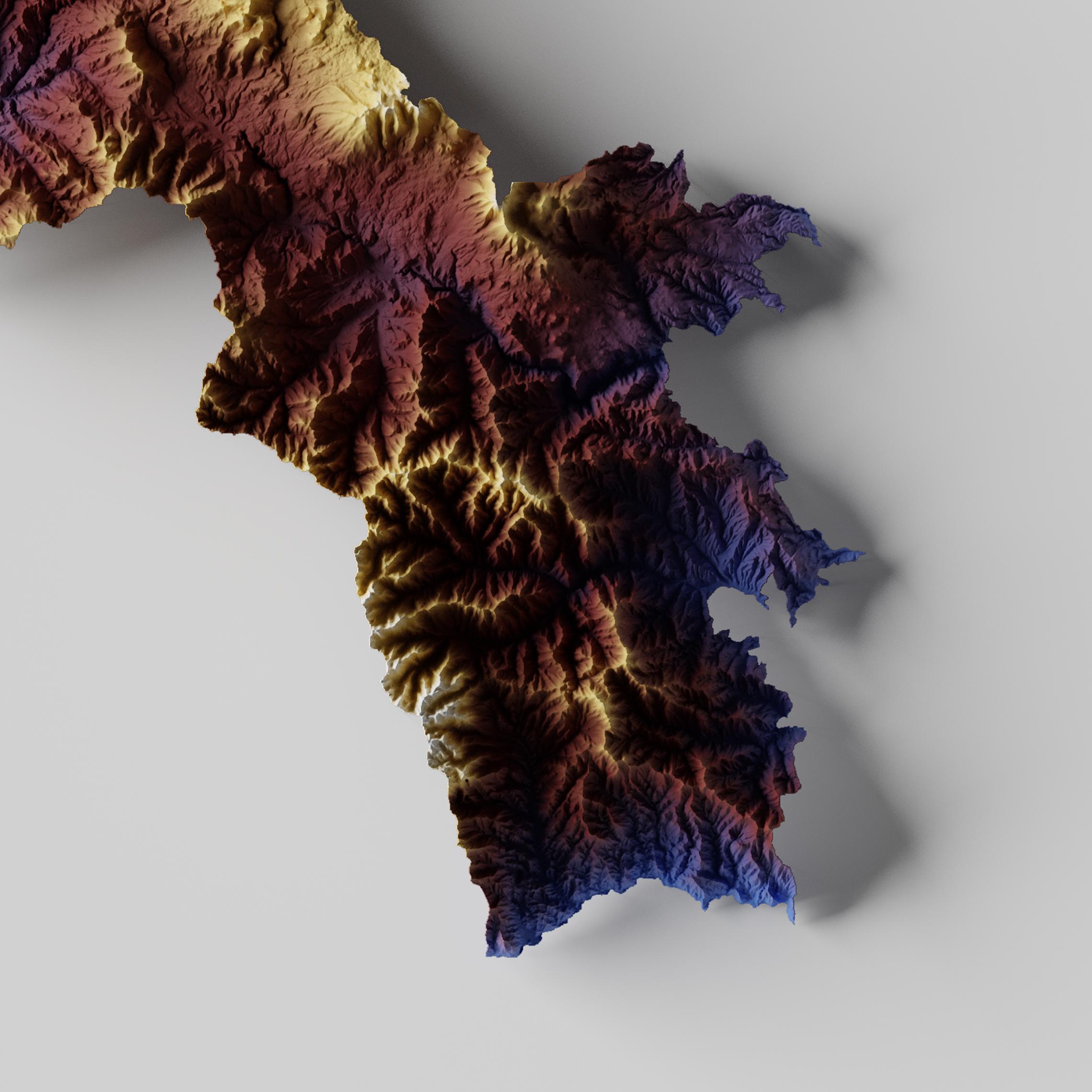Armenia Relief Map | Printable Decor - Etsy