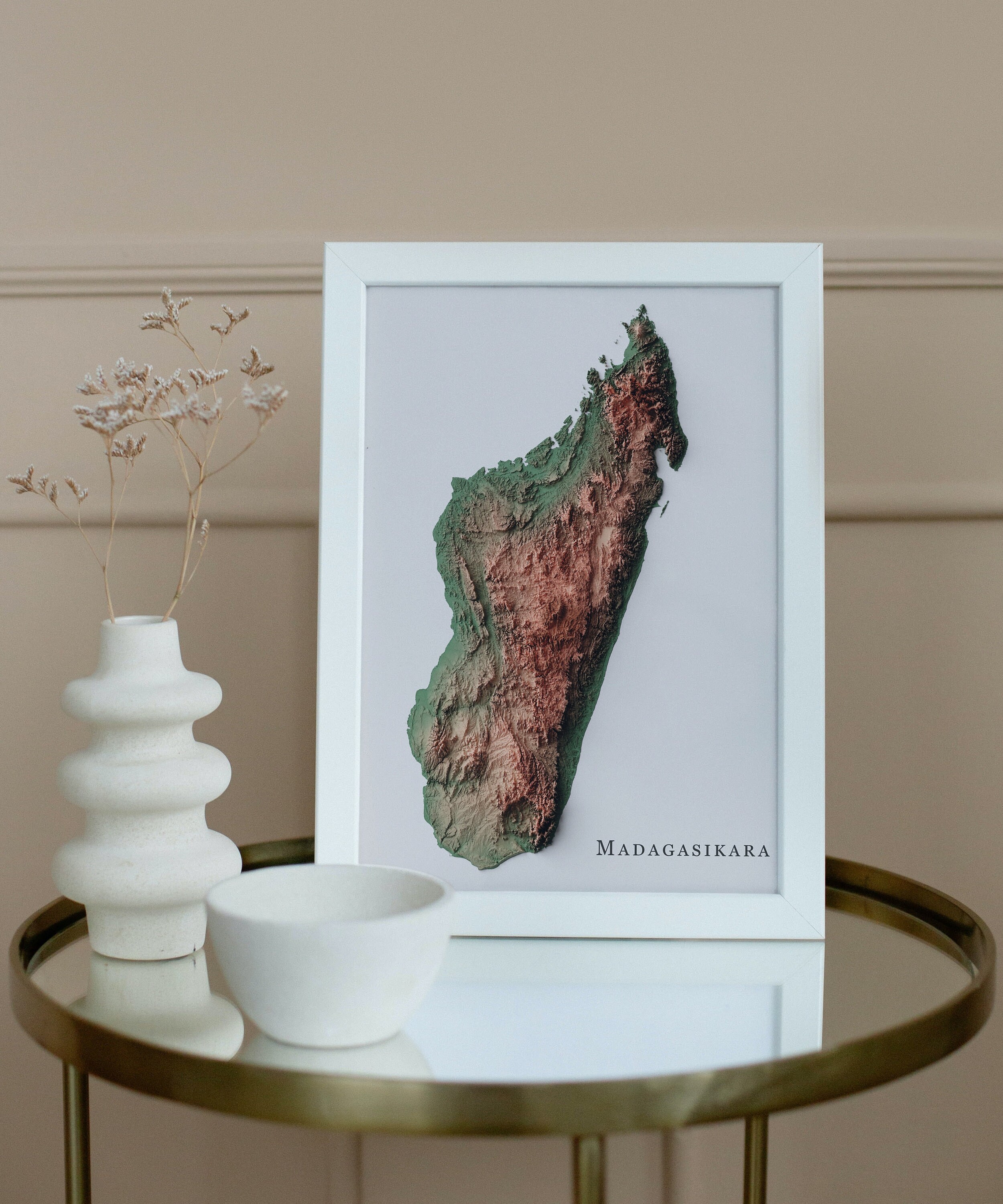 Madagascar Relief Map | Printable Decor - Etsy
