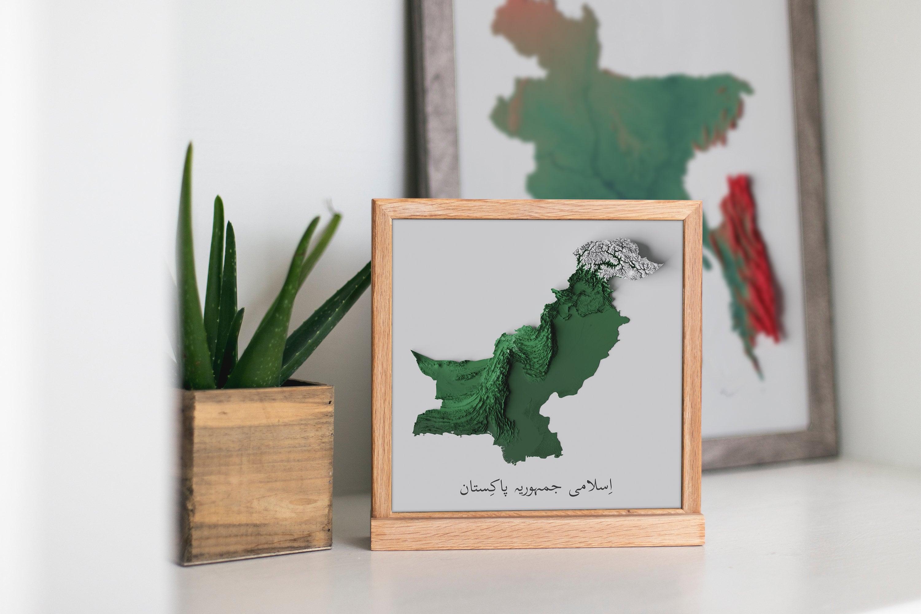 Pakistan Relief Map | Printable Decor - Etsy