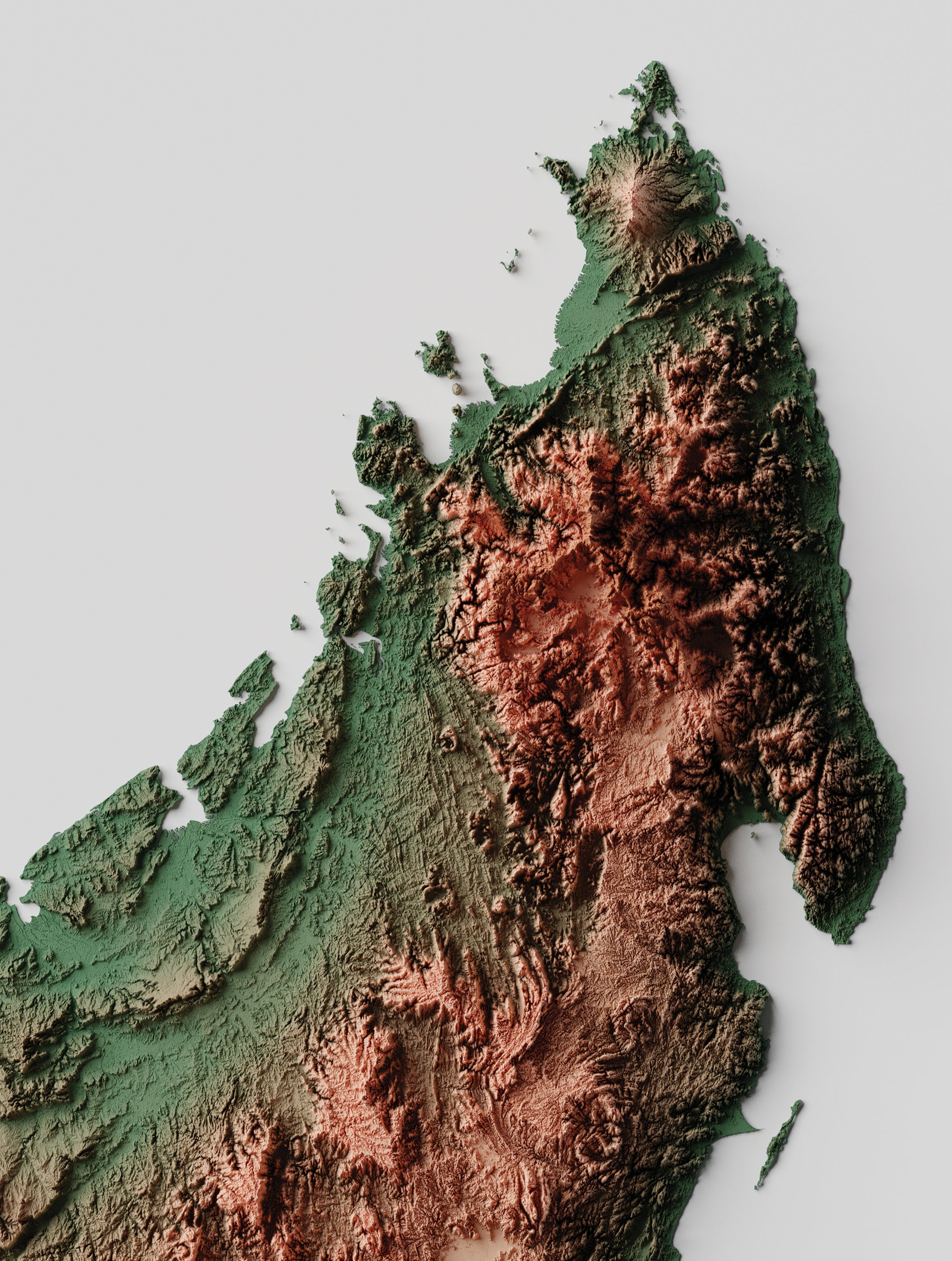 Madagascar Relief Map | Printable Decor - Etsy Canada