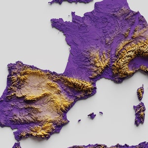 Roman Empire Relief Map | Printable Decor - Etsy