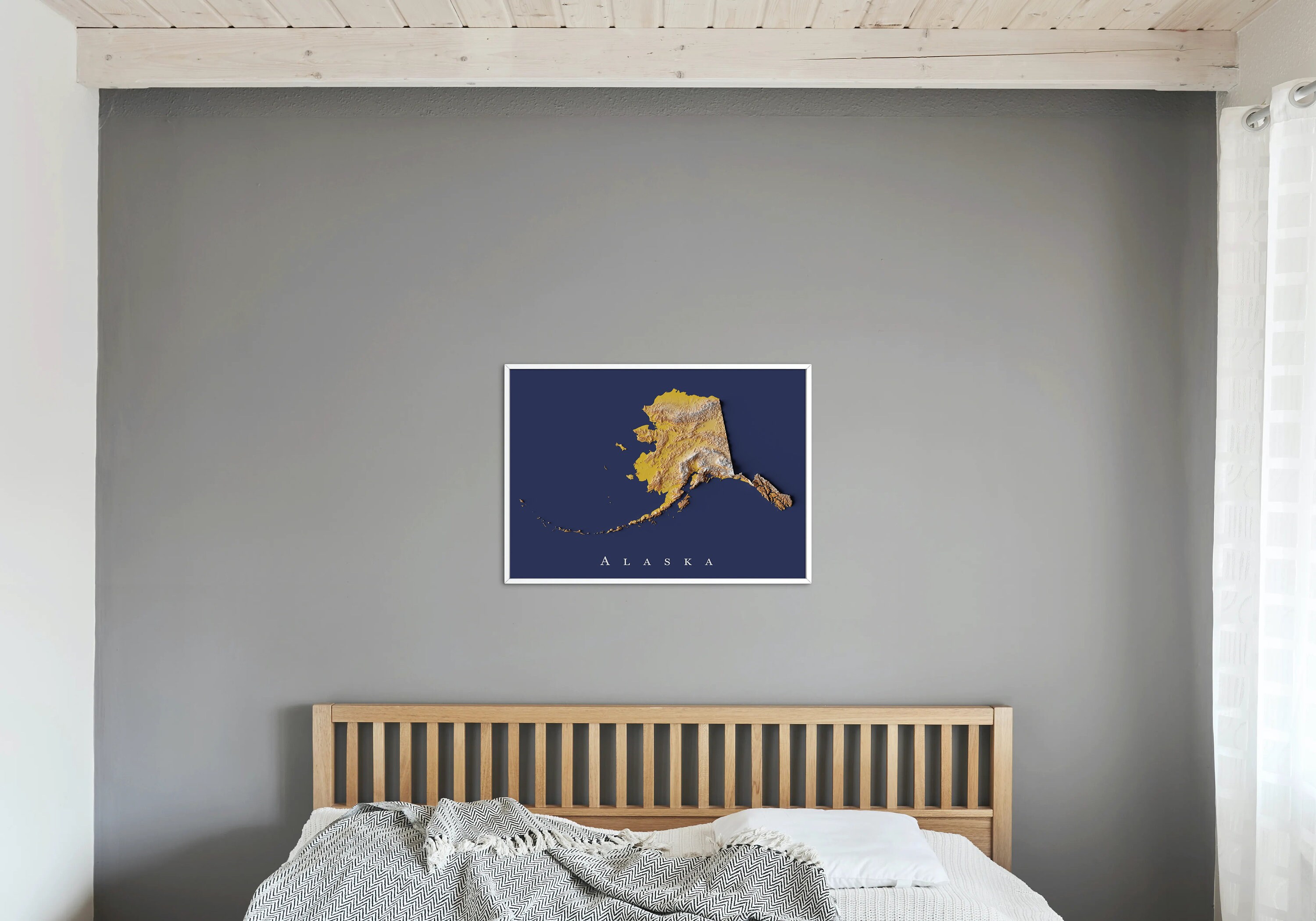 Alaska Relief Map | Printable Decor - Etsy