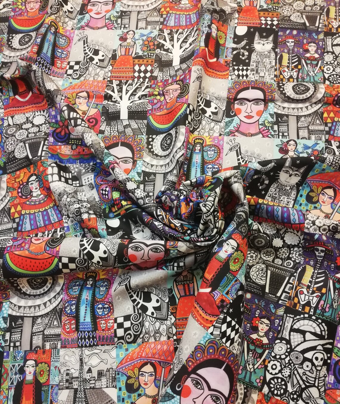 Mexico Fabrics Mexico Gilrs Fabric Home Textile Product | Etsy