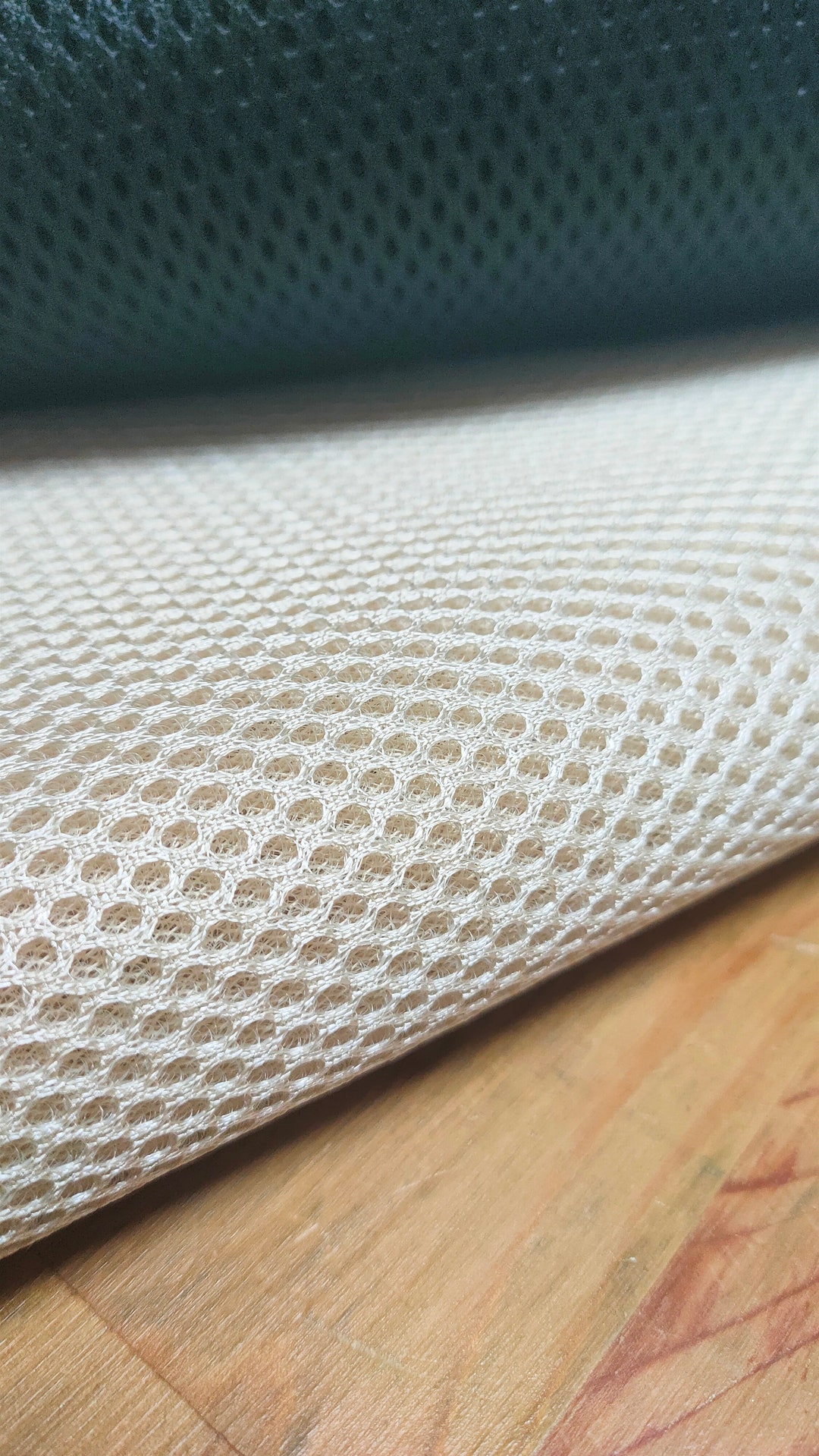 Black Diamond Mesh Stretch Polyester Fabric by the Yards Big Hole 0.5 ...