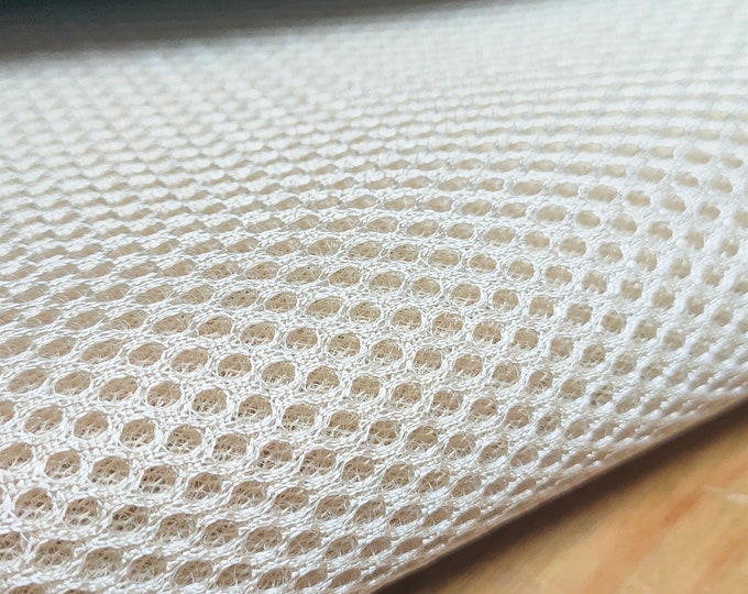 Khaki Green Diamond Mesh Stretch Polyester Fabric by the Yards Big Hole ...