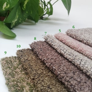 23 Color Boucle Fabric by the Yard, Solid Color Boucle Upholstery ...