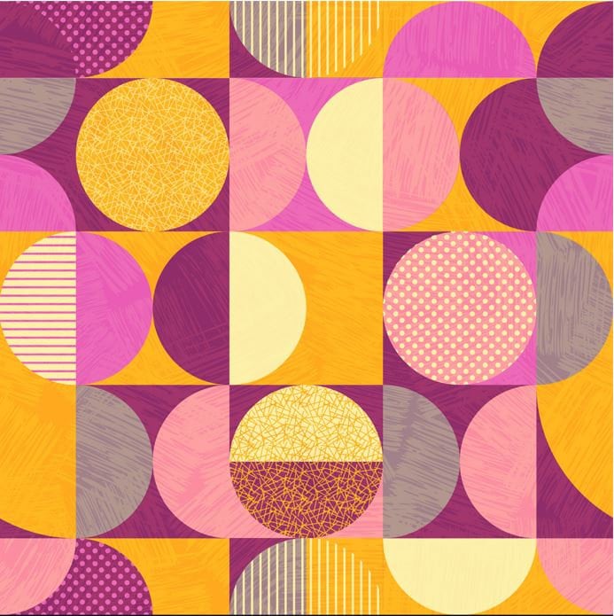 36 1950's 1960's Retro Colorful Geometric Fabric by | Etsy