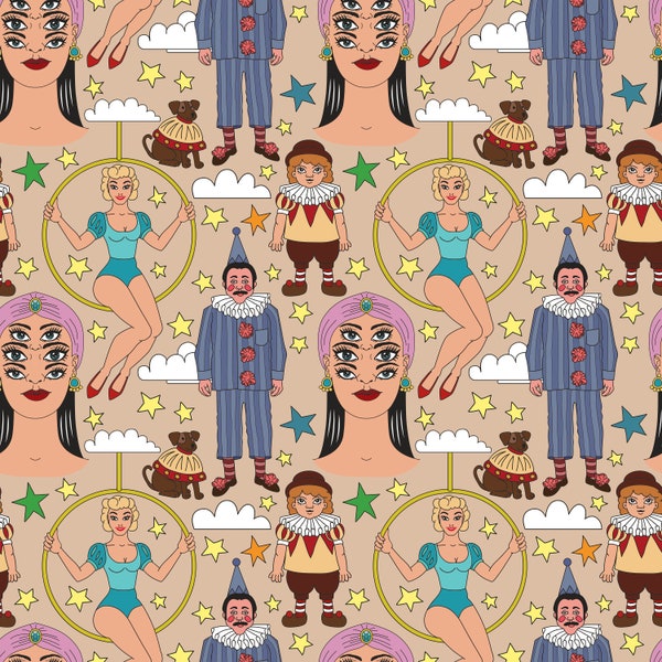 Circus Fabric - Etsy