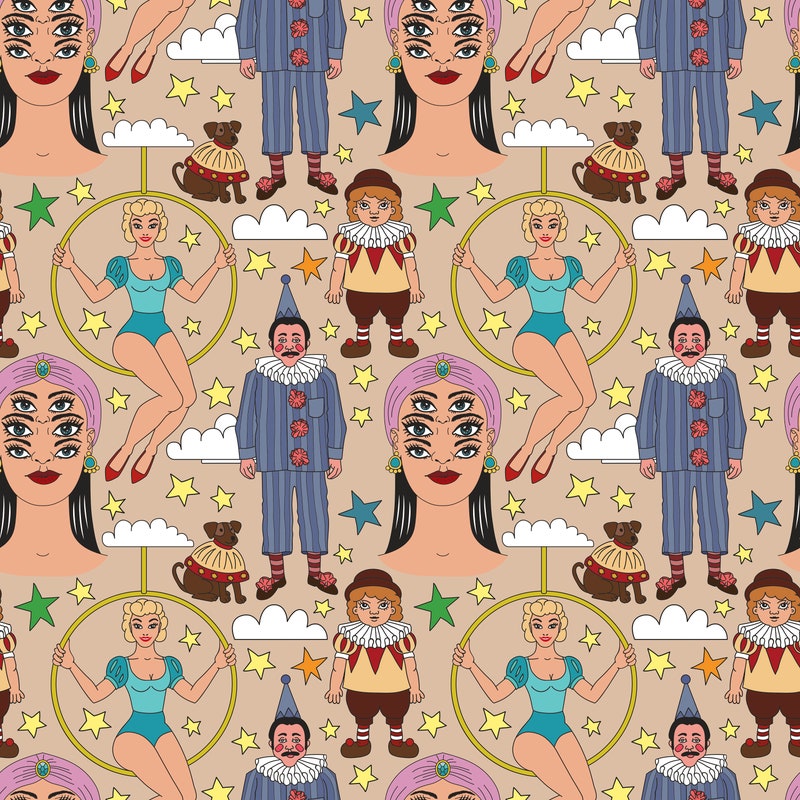 Circus Fabric - Etsy