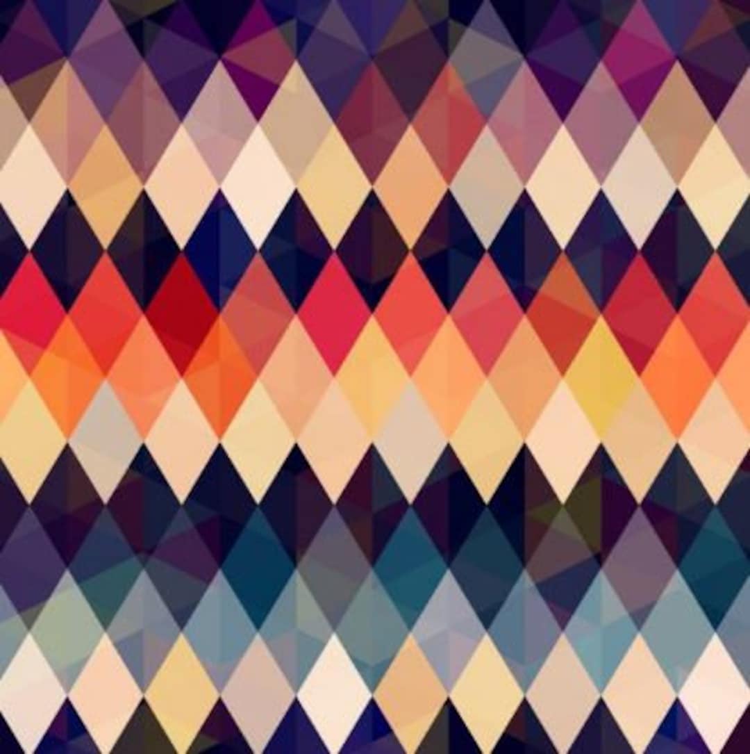 Nr. 20 1950's 1960's Retro Bunt Geometrische Stoff Meterware Vintage ...