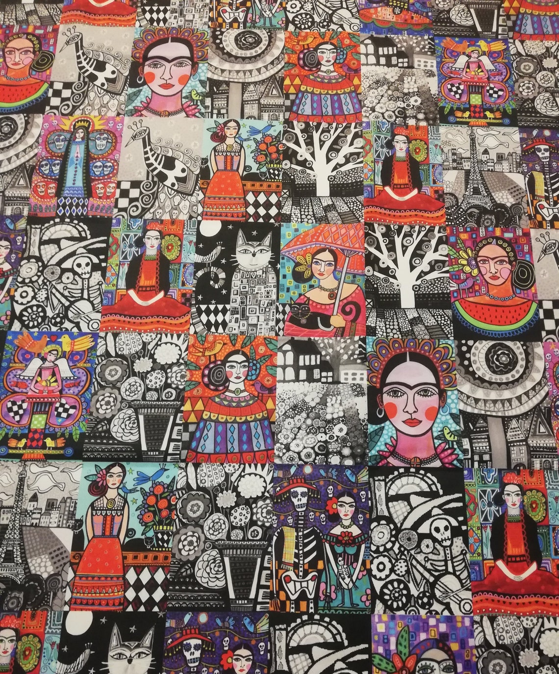 Mexico Fabrics Mexico Gilrs Fabric Home Textile Product | Etsy