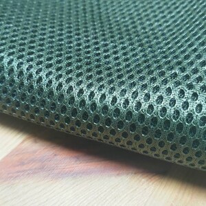Khaki Green Diamond Mesh Stretch Polyester Fabric by the Yards Big Hole ...