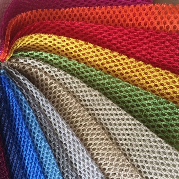 19 Different Color Diamond Mesh Stretch Polyester Fabric by - Etsy