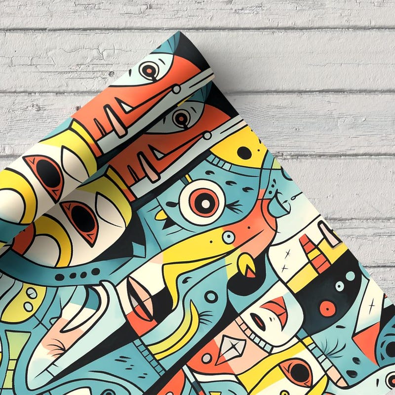 Picasso Fabric - Etsy