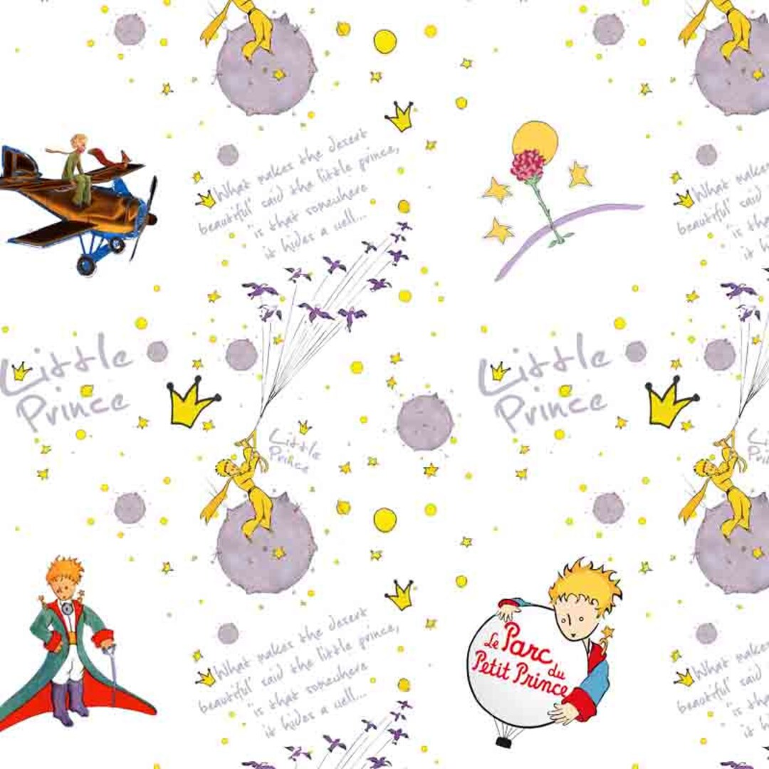 The Little Prince Fabric: Cartoon Upholstery, Kids Room Decor - Etsy