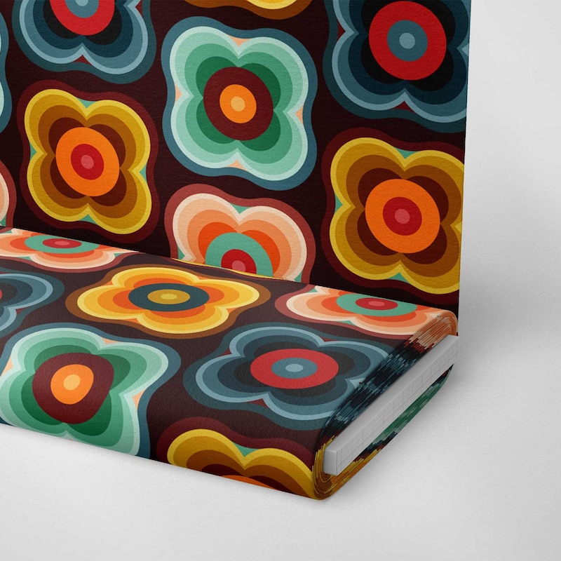 1970s Retro Fabric - Etsy