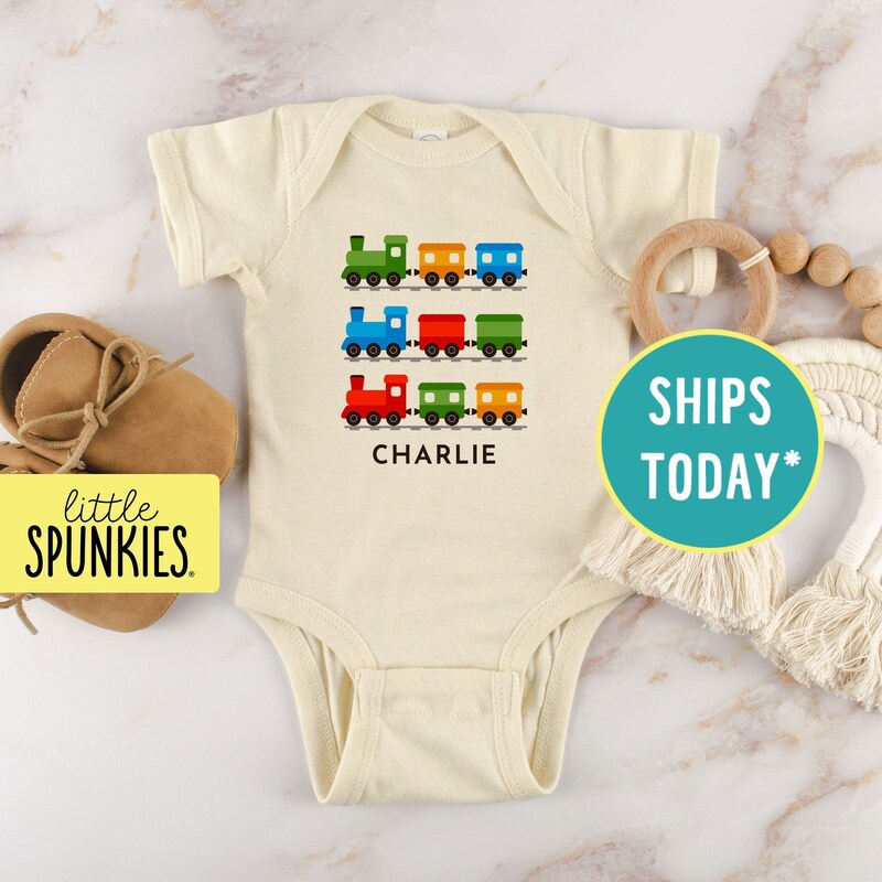 Train Onesie - Etsy