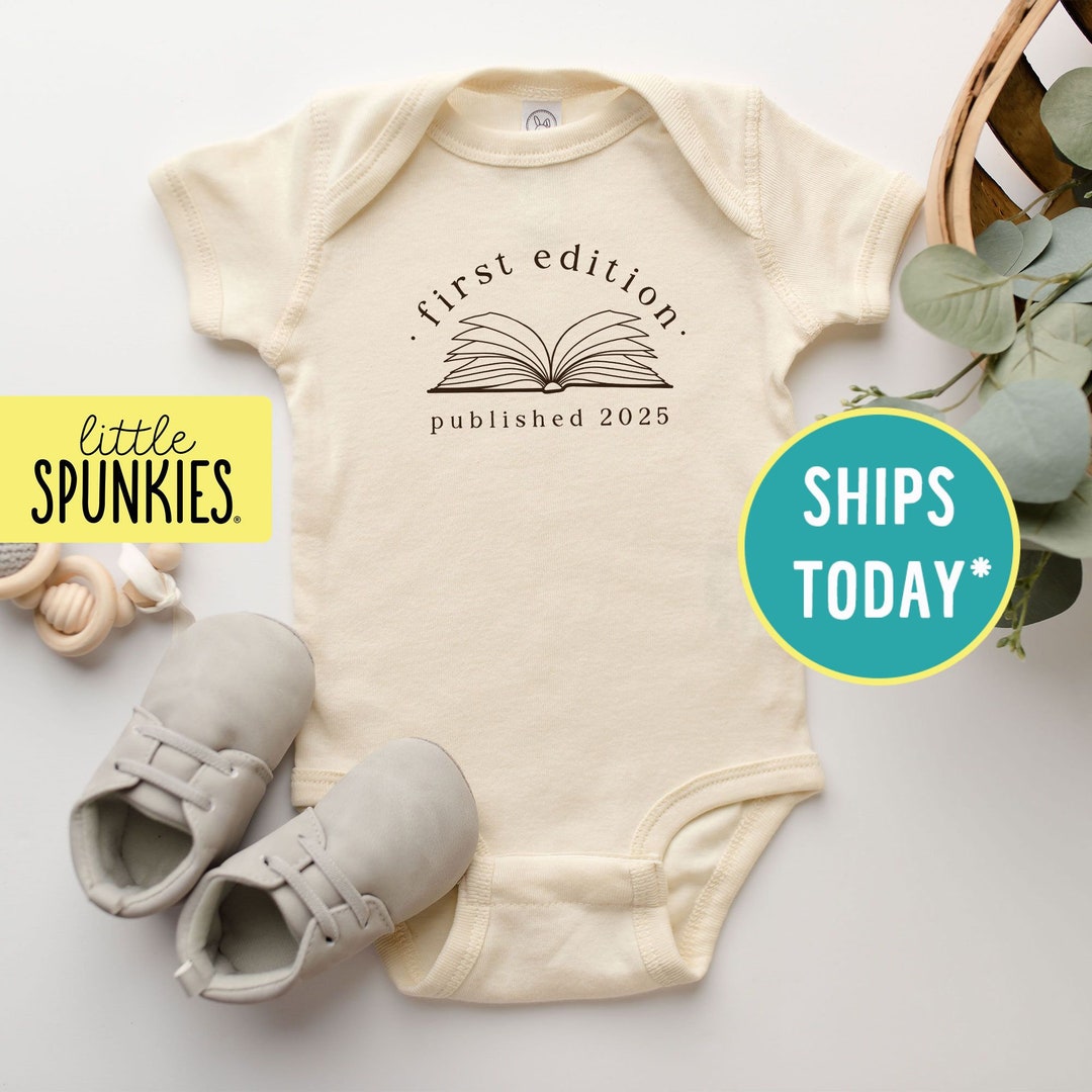 Vintage Book Baby Reveal, First Edition Published With Year Natural ...