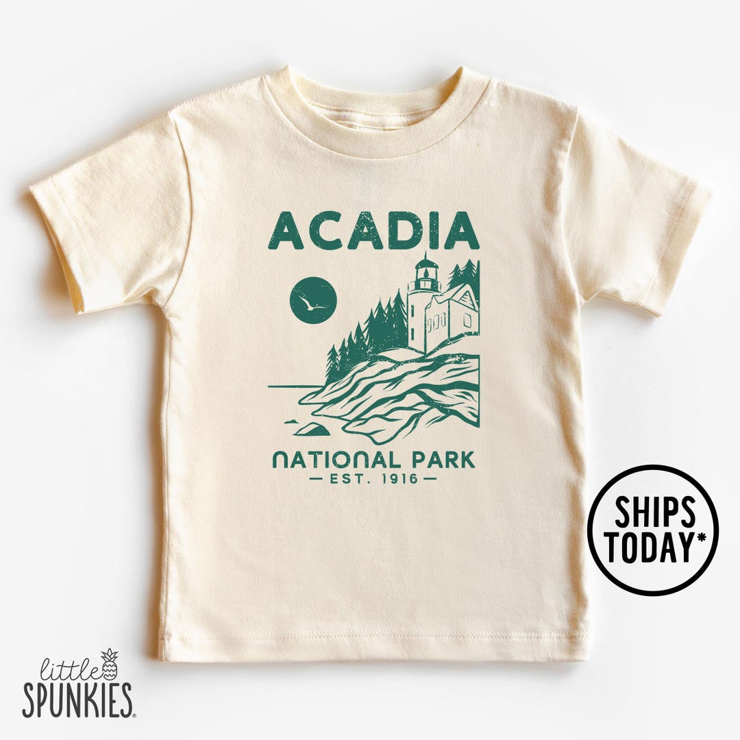 Acadia National Park T-shirt: Maine Hiking Graphic Tee - TL20250 - Etsy