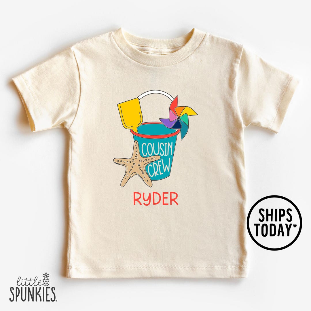 Cousin Crew Beach Day Shirt: Custom Name Sand Bucket Tee - YL25766 - Etsy