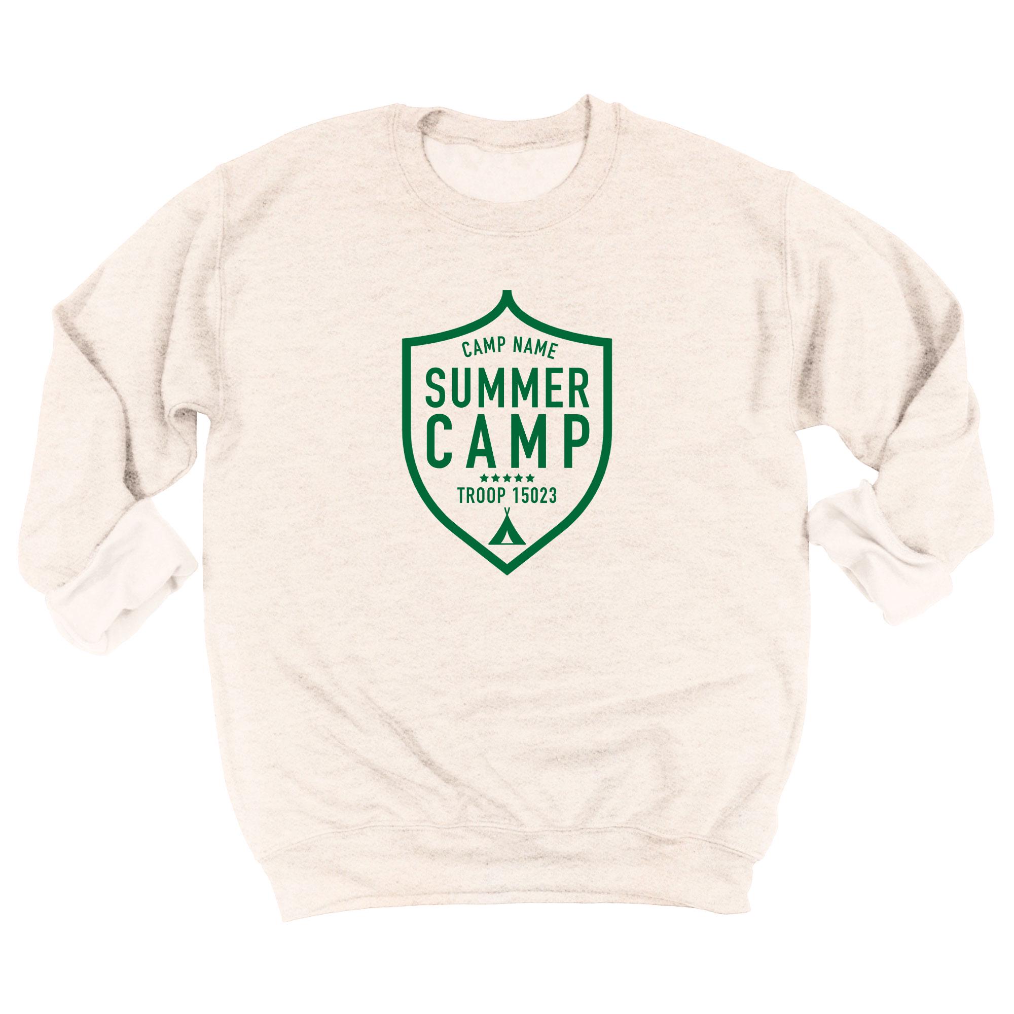Custom Summer Camp Shirt for Kids, Matching Troop Badge Shirts ...