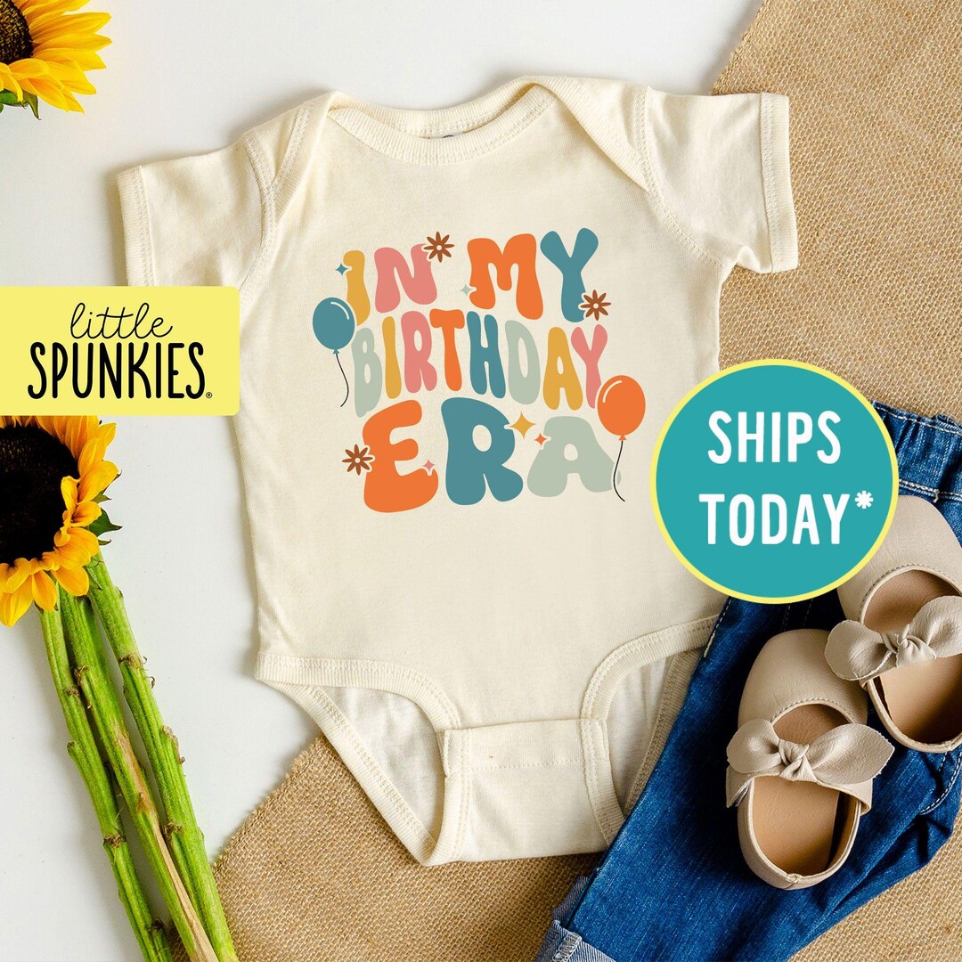In My Birthday Era Onesies® Brand, Birthday Shirt With Balloons, First ...