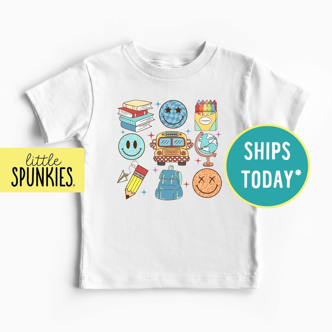 Back to School Doodles T-shirt, Boys School Outfits, Cute Kids Graphic ...