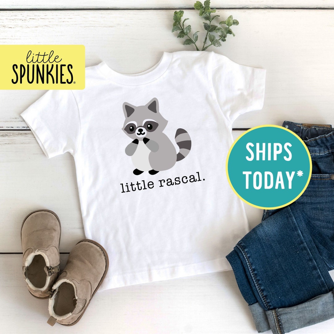 Woodland Animals, Little Rascal Raccoon Shirt, Toddler Youth Graphic ...