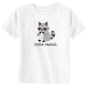 Woodland Animals, Little Rascal Raccoon Shirt, Toddler Youth Graphic ...