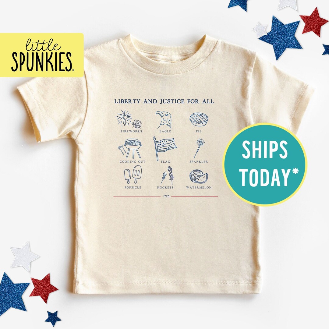 Boho Graphic Tee, Liberty and Justice for All Natural T-shirt ...