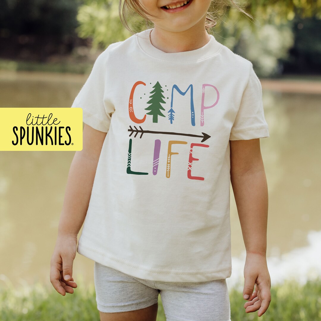 Retro Summer Graphic Tees Camp Life Natural T-shirt Camping - Etsy