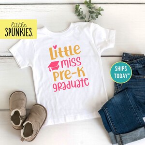 Little Miss Pre-k Graduate Shirt Kids Graduation Outfit - Etsy